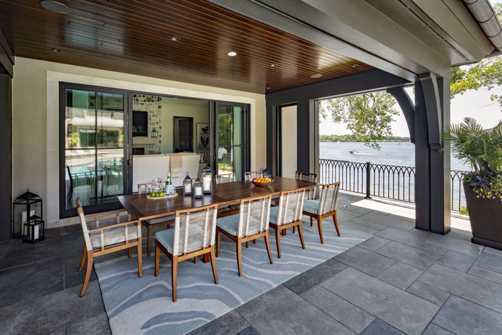 Timeless Castle-Like Stone Mansion with Transitional Architecture