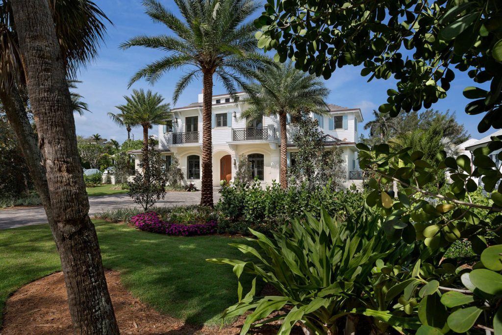 Colonial West Indies-Style Beach Estate with Pool Courtyard
