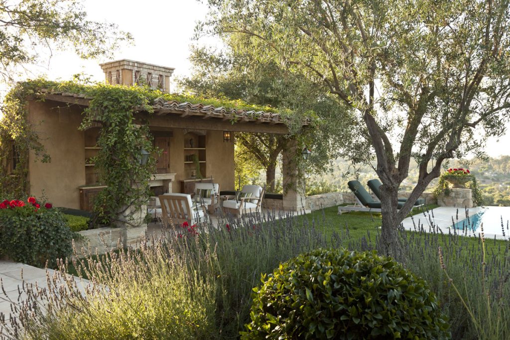 Rustic Tuscan Farmhouse Style Stone Villa in California