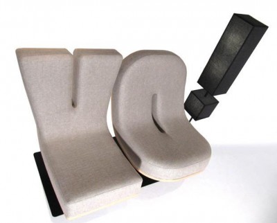 Typographic Furniture By Tabisso | iDesignArch | Interior Design ...