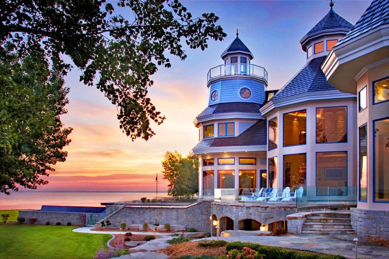 Stunning Lighthouse-Inspired Home on the Edge of Lake Huron