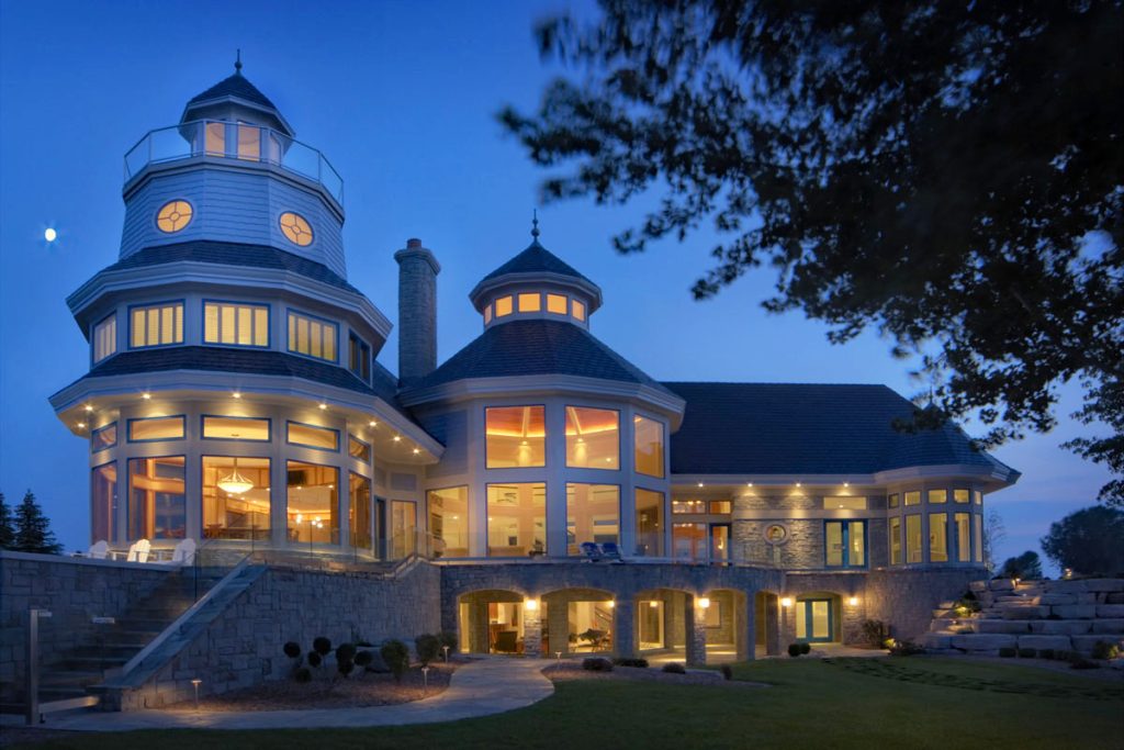 Stunning Lighthouse-Inspired Home on the Edge of Lake Huron