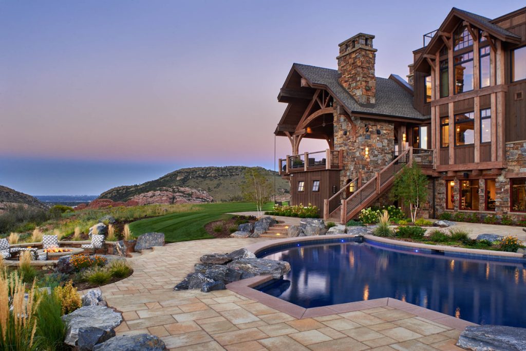 Mountain Retreat with Picturesque Rustic Landscape as Backdrop