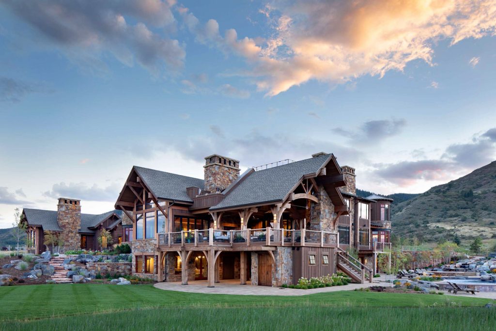 Mountain Retreat with Picturesque Rustic Landscape as Backdrop