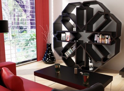 Moroccan Inspired Zelli Bookshelves | iDesignArch | Interior Design ...